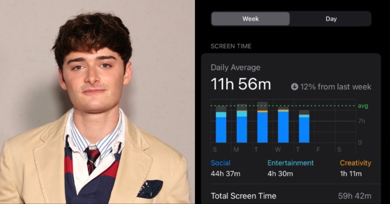 Noah Schnapp’s alleged leaked screentime screenshot involving Grindr app stirs chaos online ...