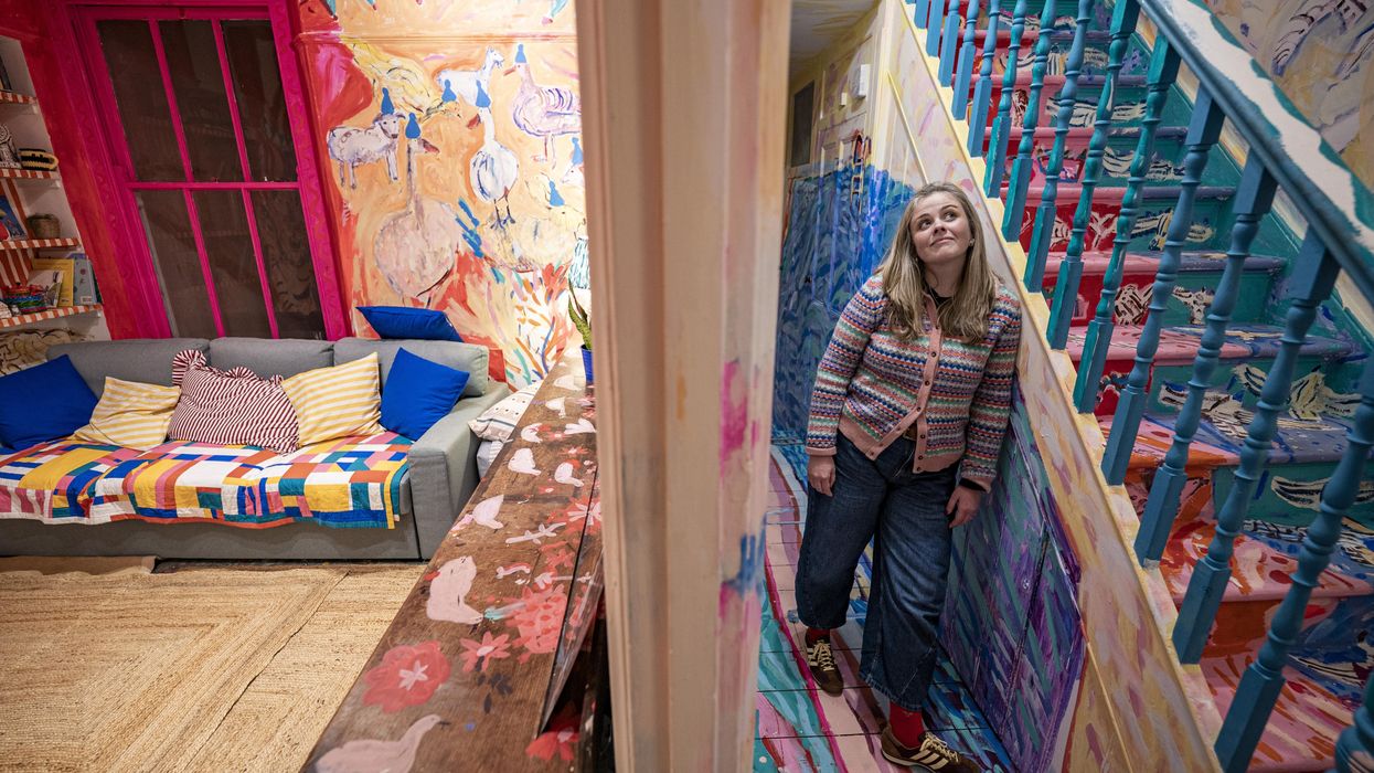 Home hand-painted by British artist goes on the market as £2 million ...