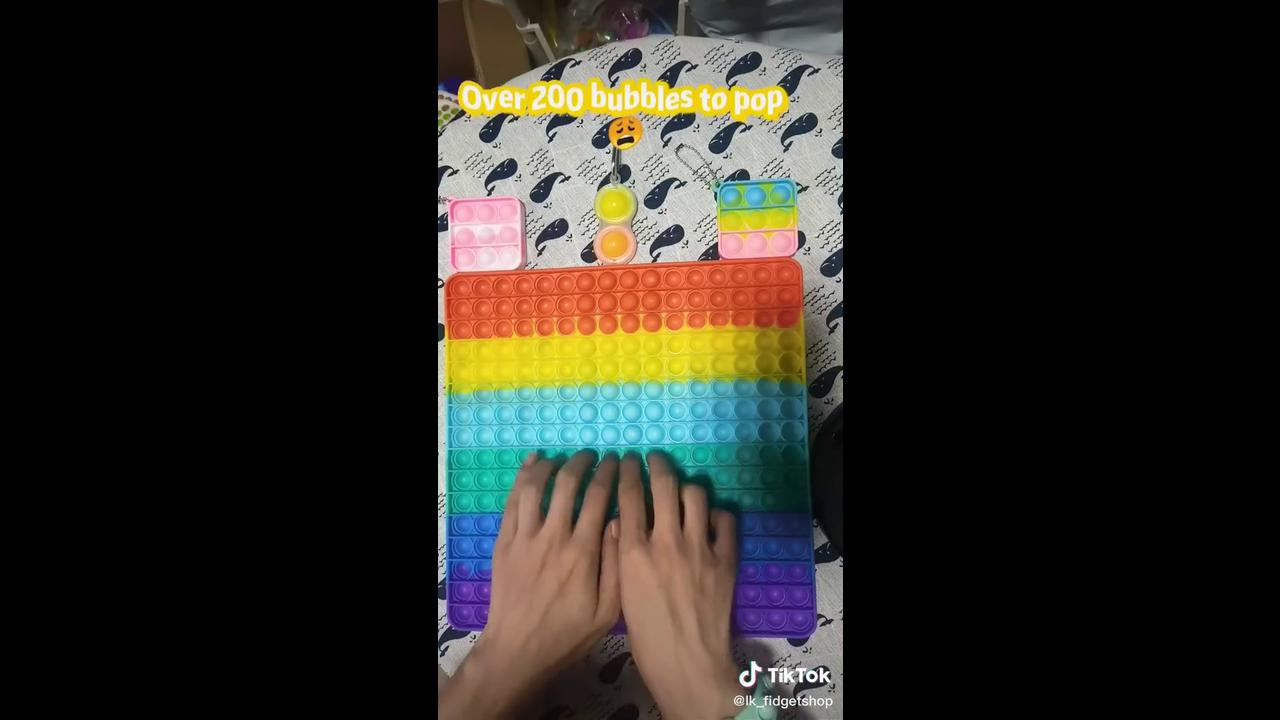 ASMR Playing Colorful Pop It Fidget