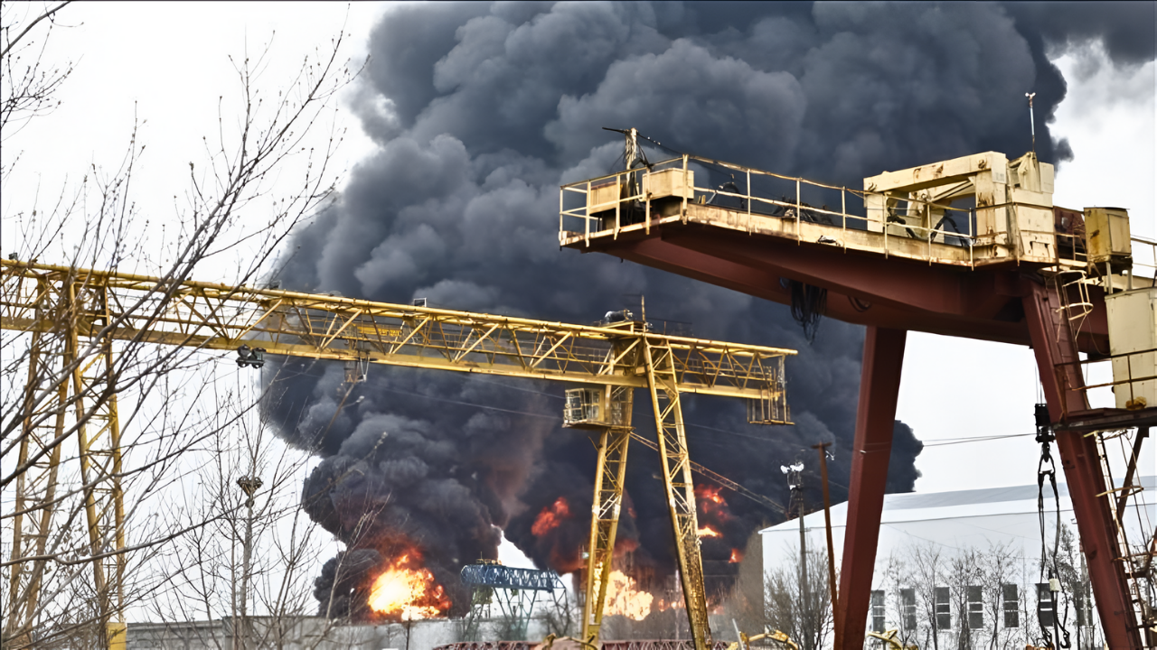 20 Ukrainian Drones Target Ryazan, Taking Out the 4th-Largest Refinery