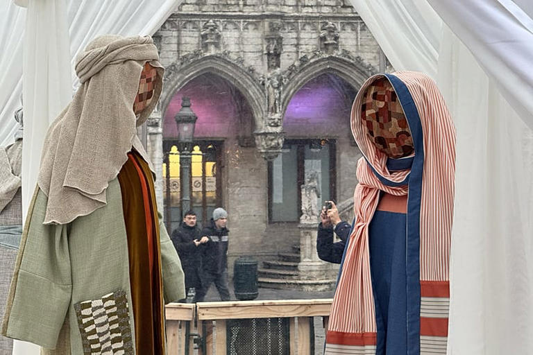 Faceless figures and stolen Jesus: Why is Brussels' nativity scene so ...