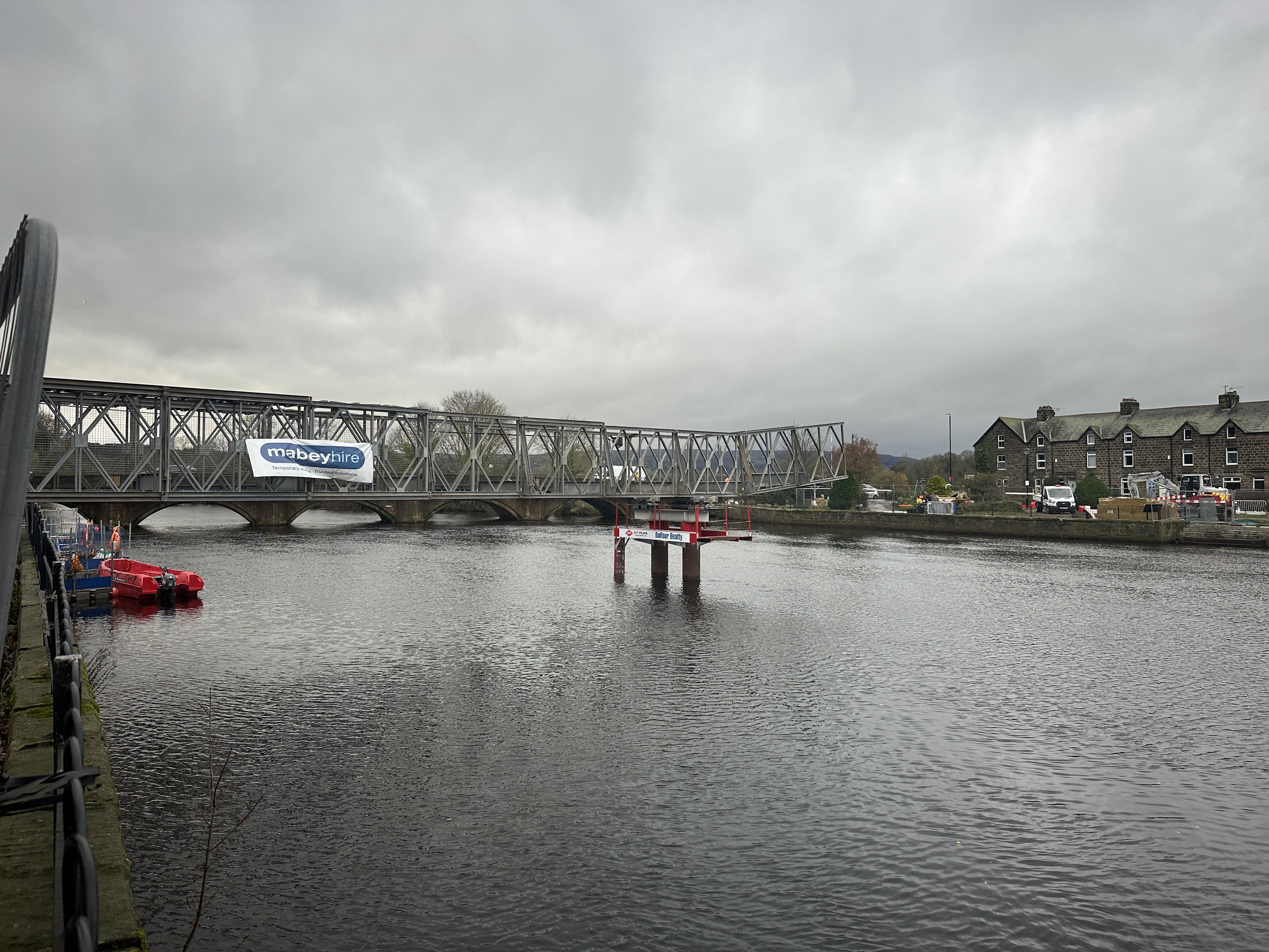 When a crane will remove last of temporary Otley footbridge - full ...