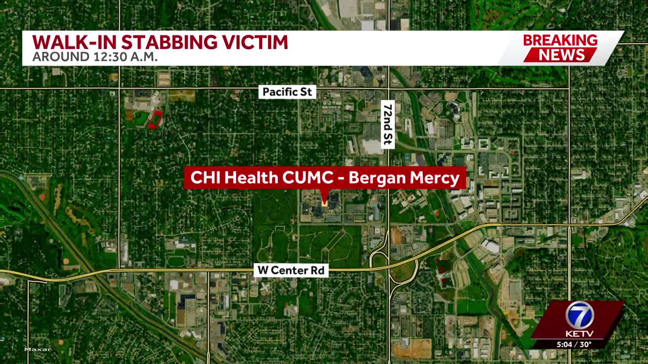 A person walked into Bergan Mercy with stab wounds