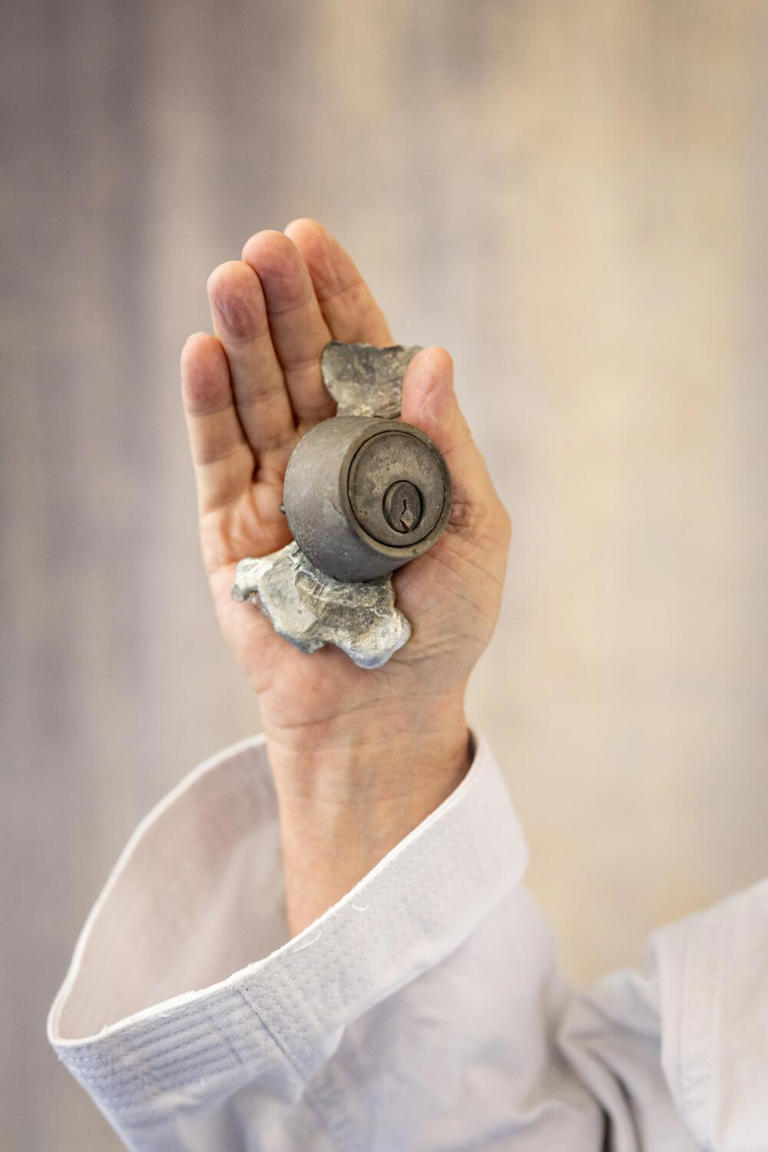 The Palisades fire was a body blow to this karate teacher. His new dojo helps kids heal