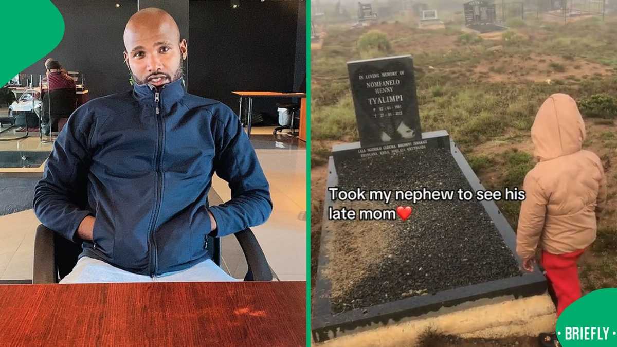 "Please love him extra": Uncle takes little nephew to visit his mom's grave, SA moved