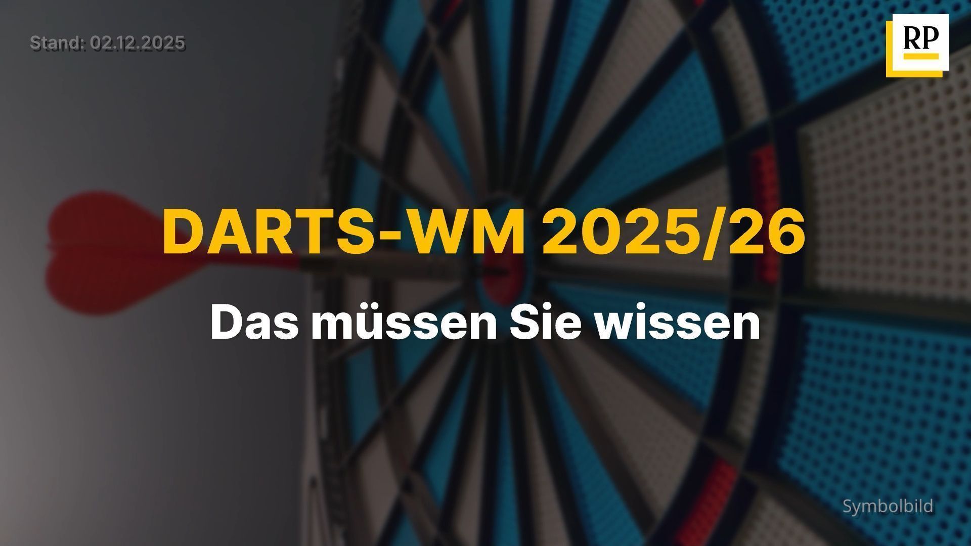 Darts WM 2025/26: Das sollten Sie wissen