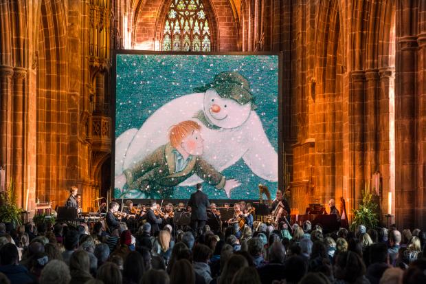 Festive concert brings classic animation to life at Durham Cathedral