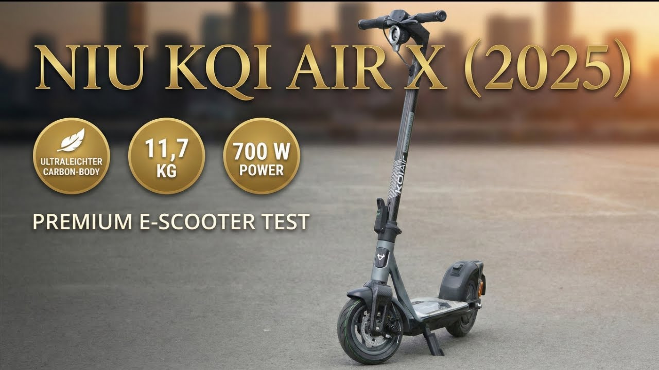 Niu KQI Air X: Ultraleichter E-Scooter aus Carbon im Check