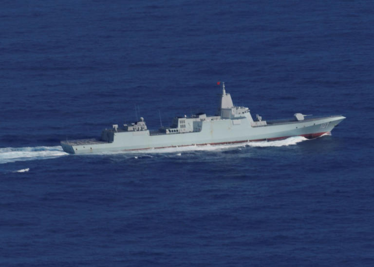 Satellite photos capture Chinese naval fleet alarming US Pacific ally