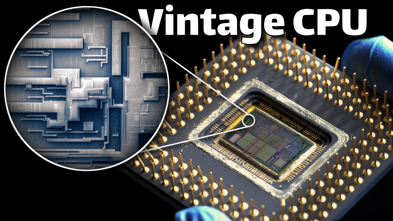 What a 90s Intel Chip Looks Like Under a Microscope