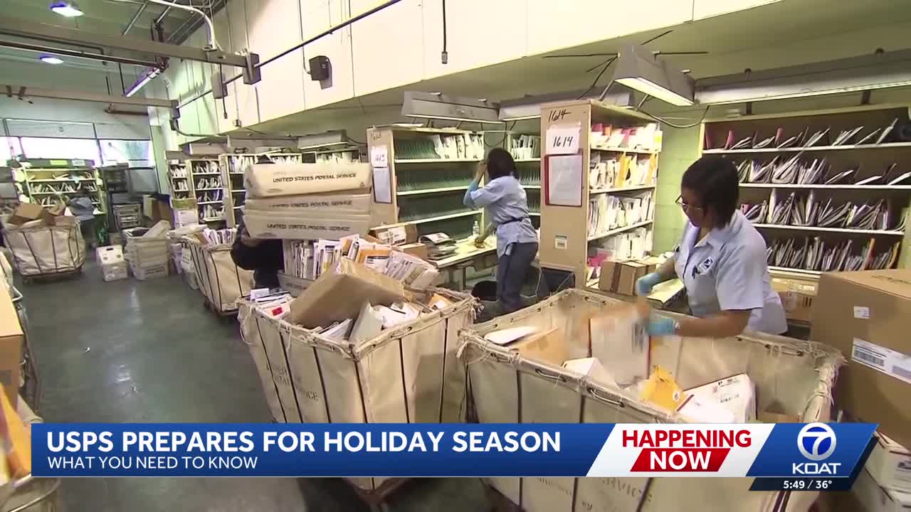 USPS prepares for holiday mail surge