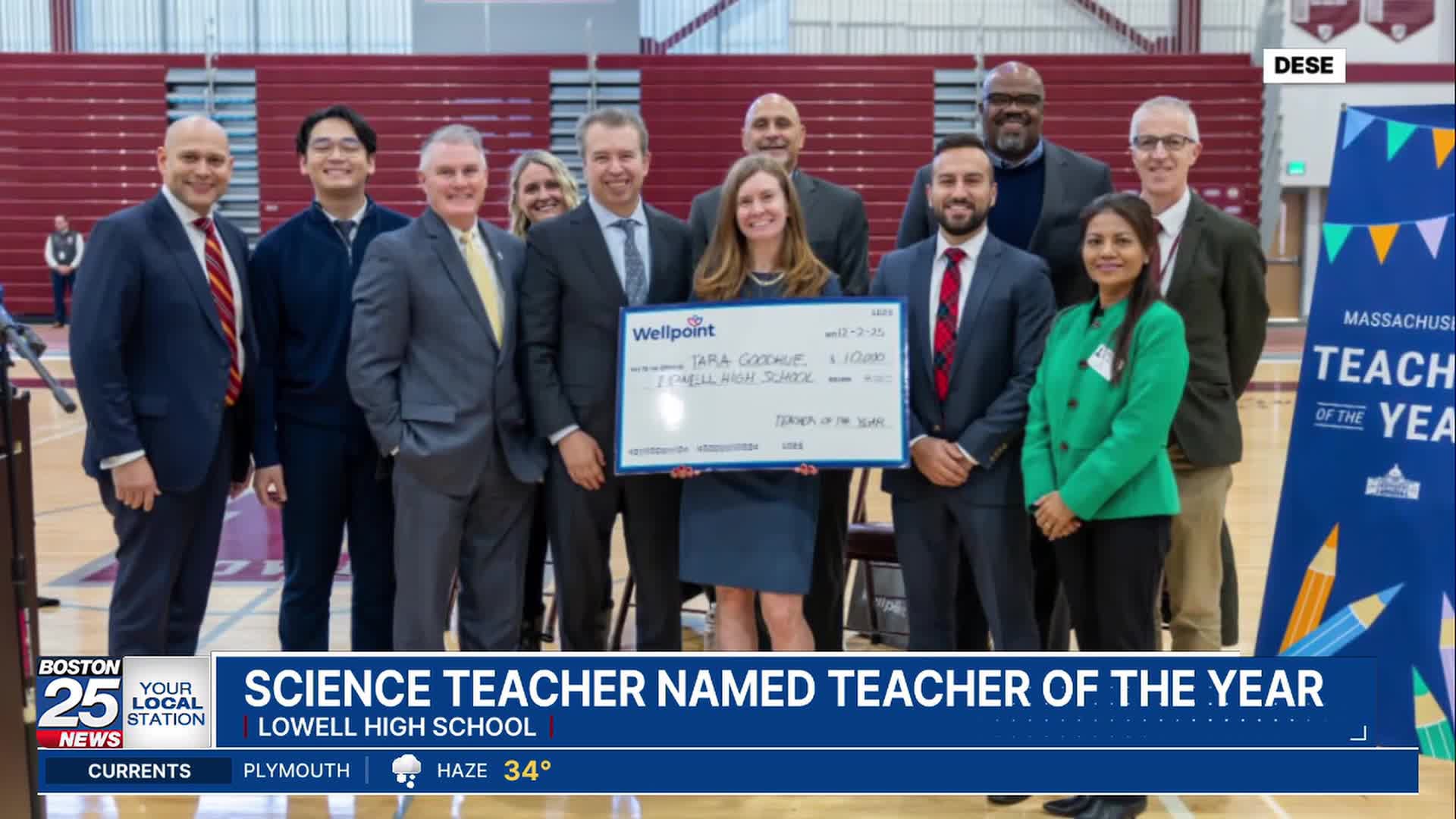 Lowell science teacher named 2026 Massachusetts teacher of the year