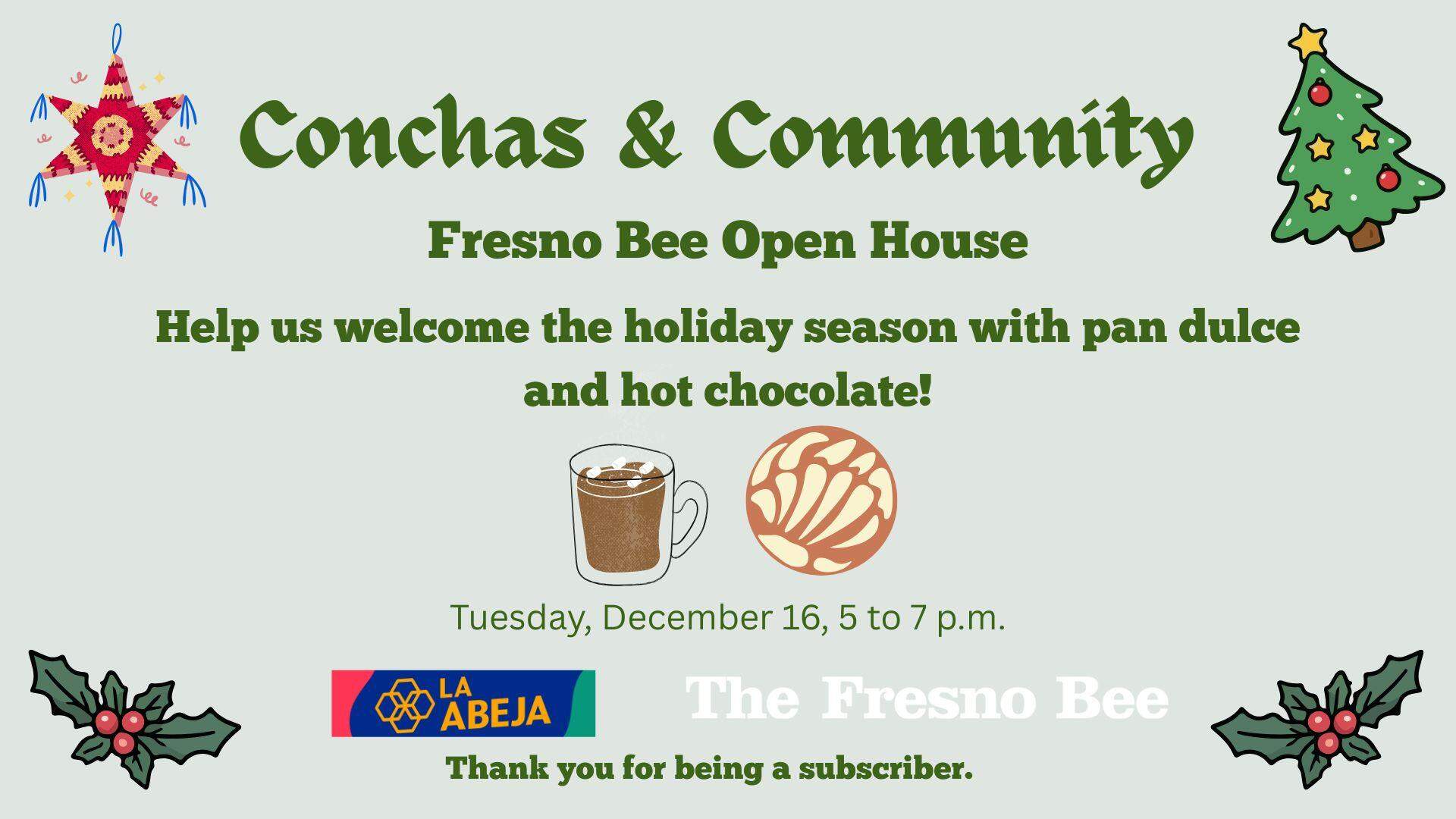 Conchas and community: Join Fresno Bee reporters for a holiday gathering