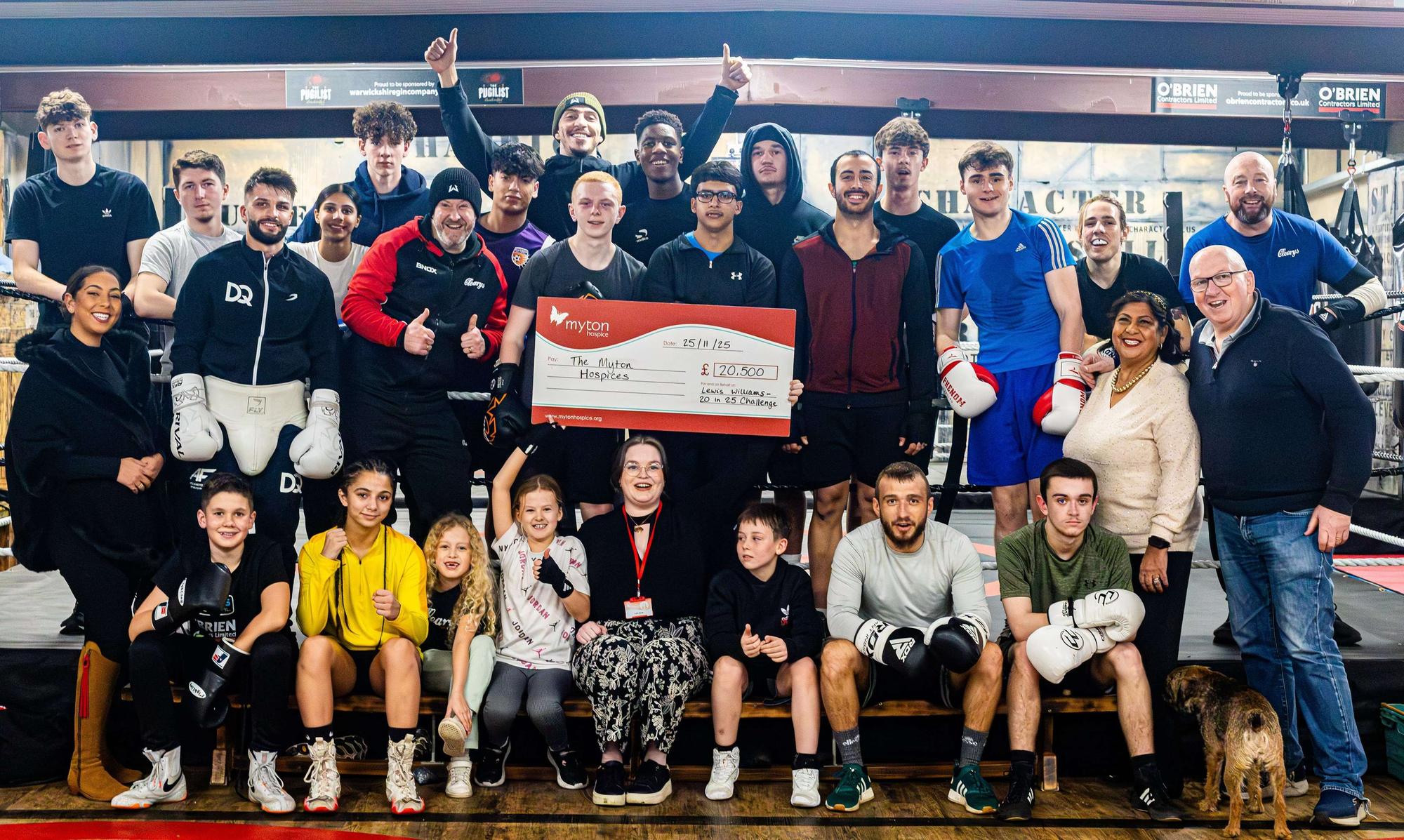 Local boxer and The Myton Hospices volunteer ambassador Lewis Williams ...