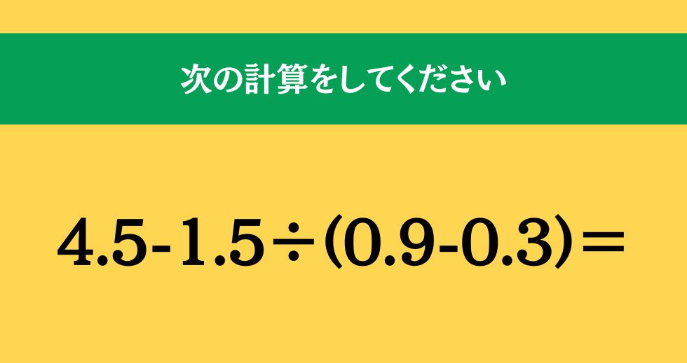 大人ならわかる？ 小学校の「算数」問題＜Vol.1582＞