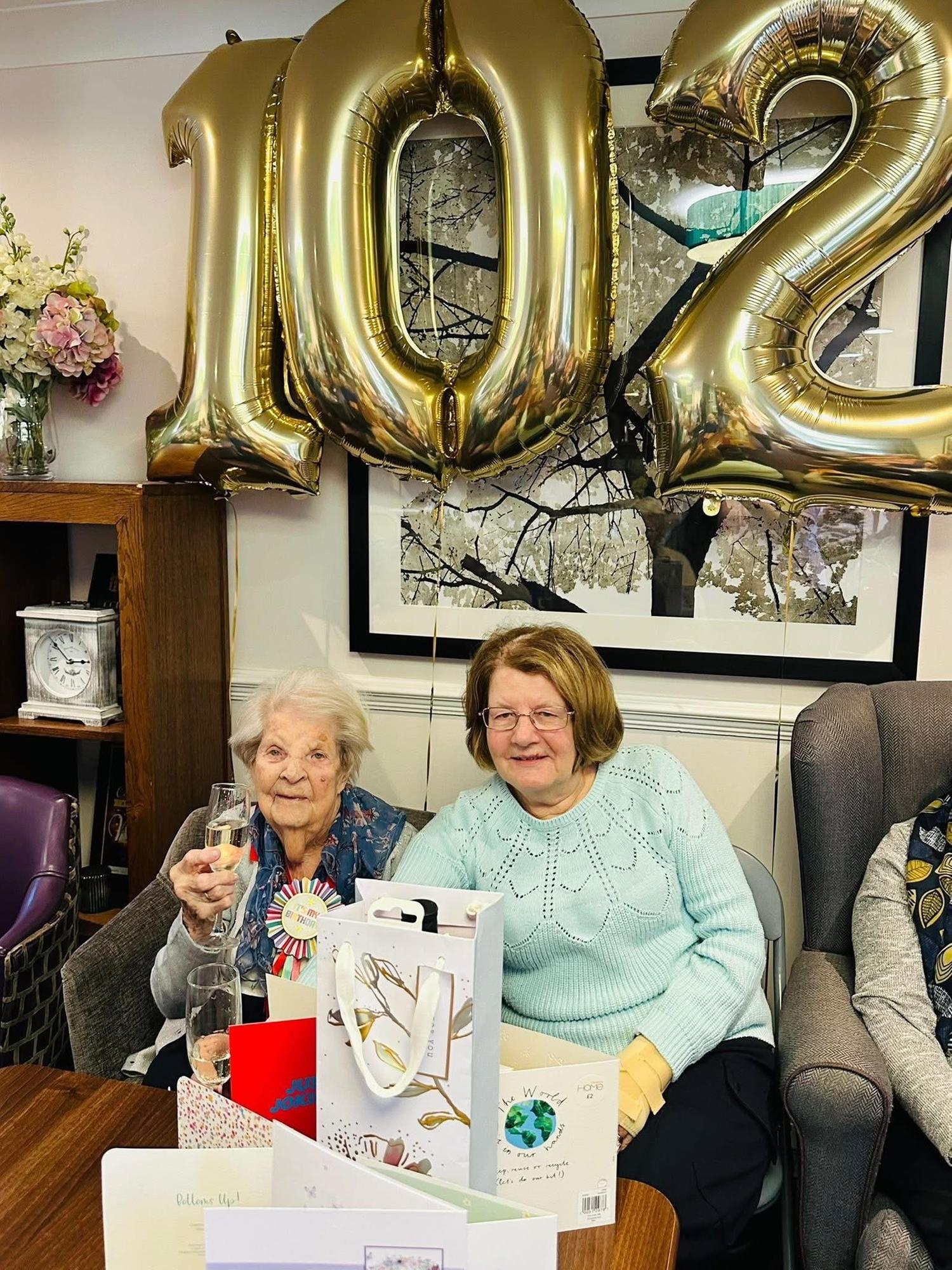 A remarkable milestone – Flora celebrates her 102nd birthday