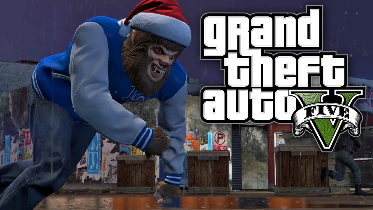 GTA 5 online - Playing as a werewolf in beast vs slasher! (GTA V online)