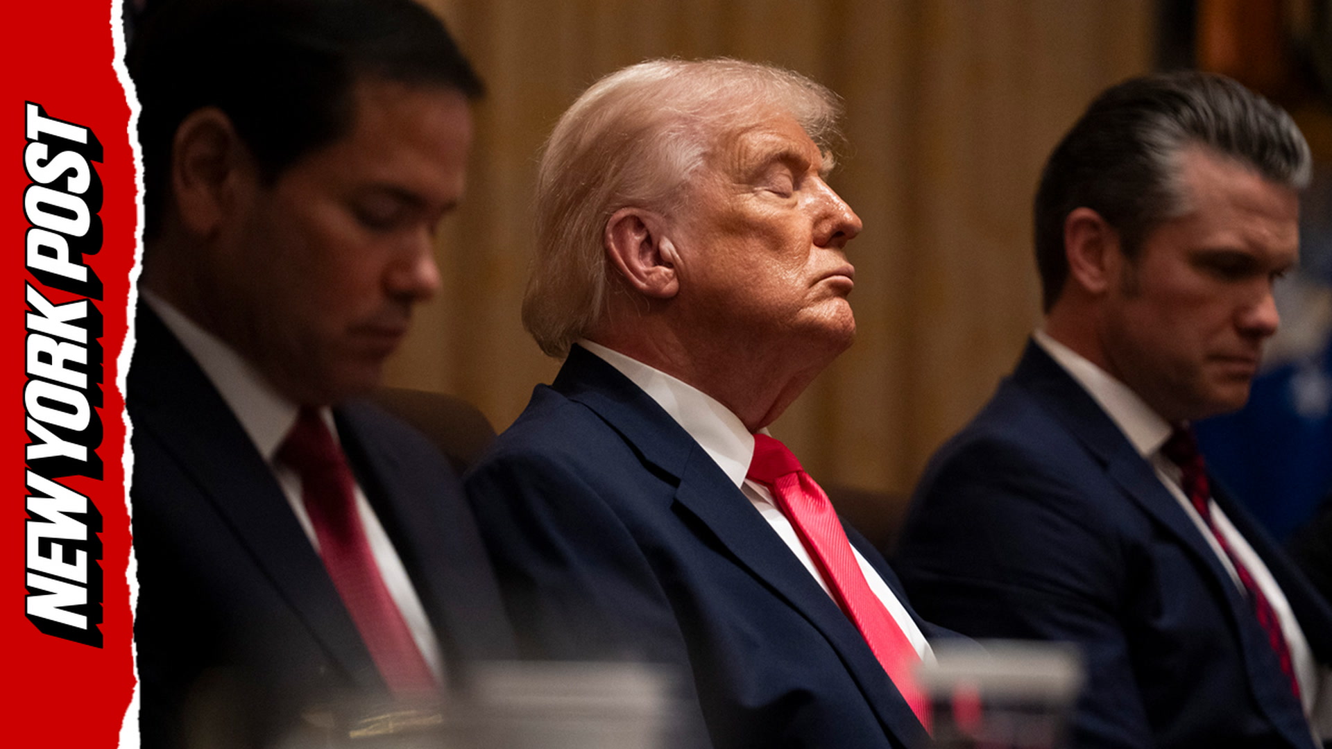 Did Trump fall asleep? White House pushes back after viral cabinet clip