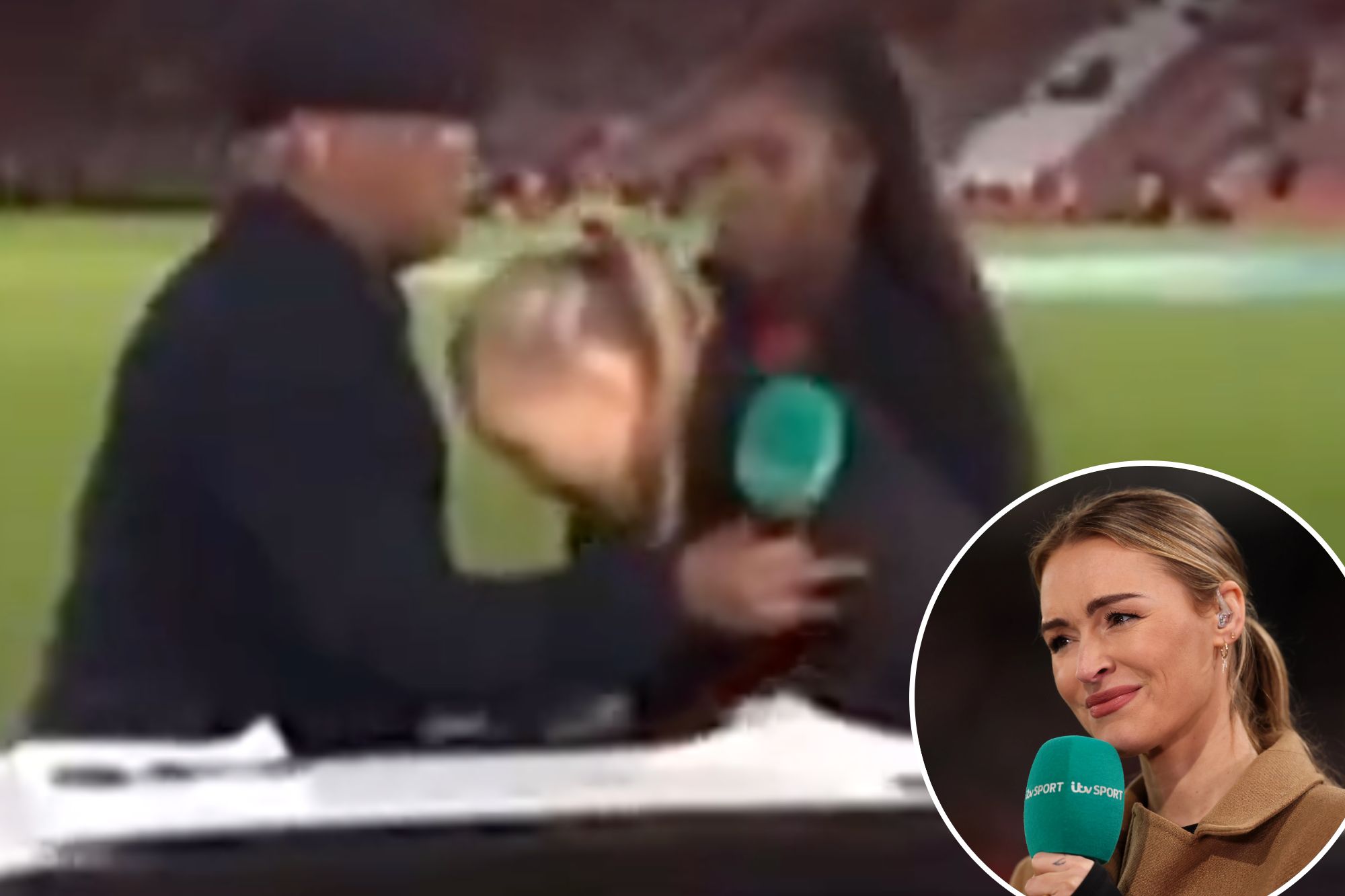TV presenter Laura Woods collapses on-air during soccer broadcast in ...