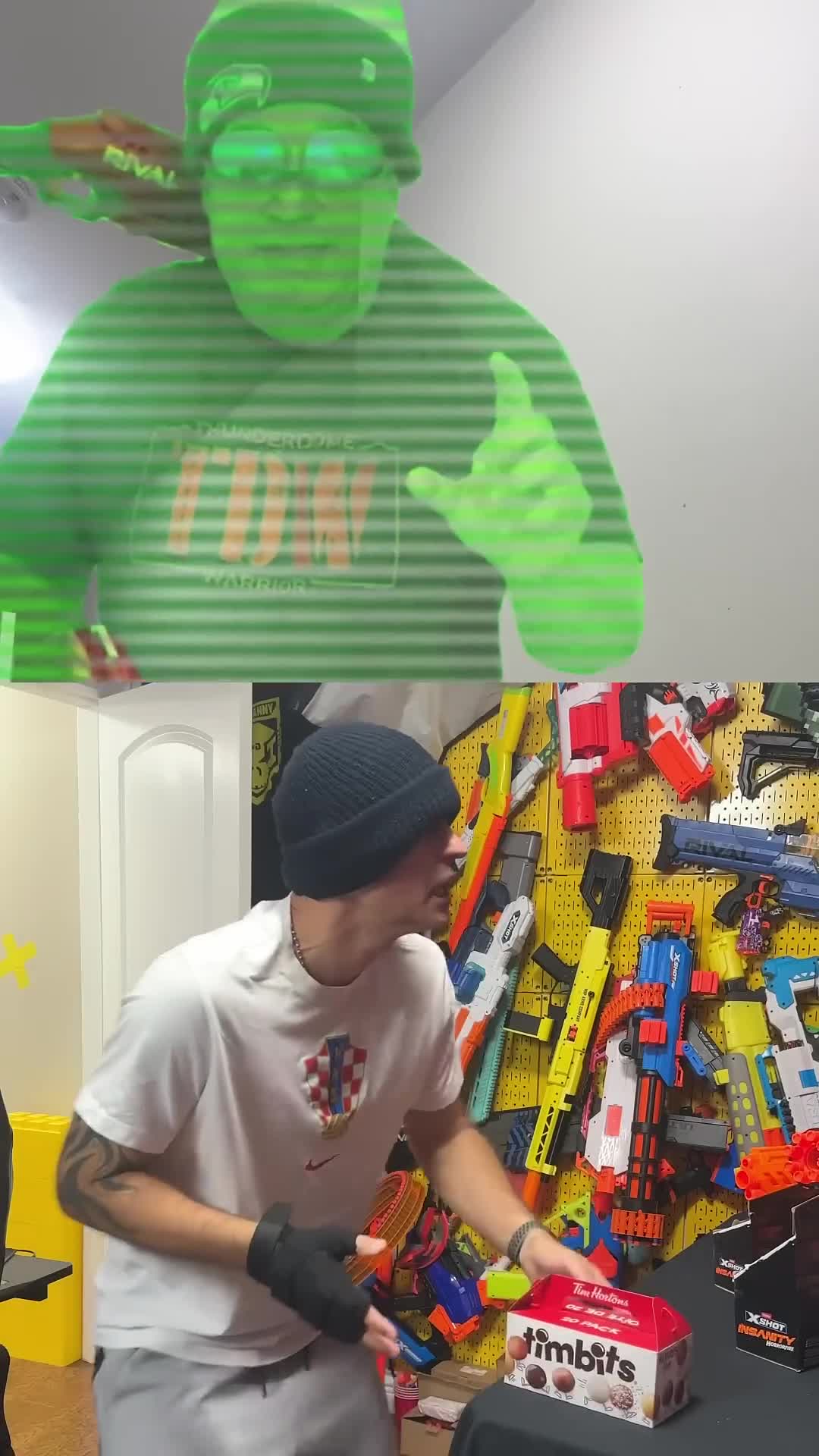 Nerf war clones: Hologram!