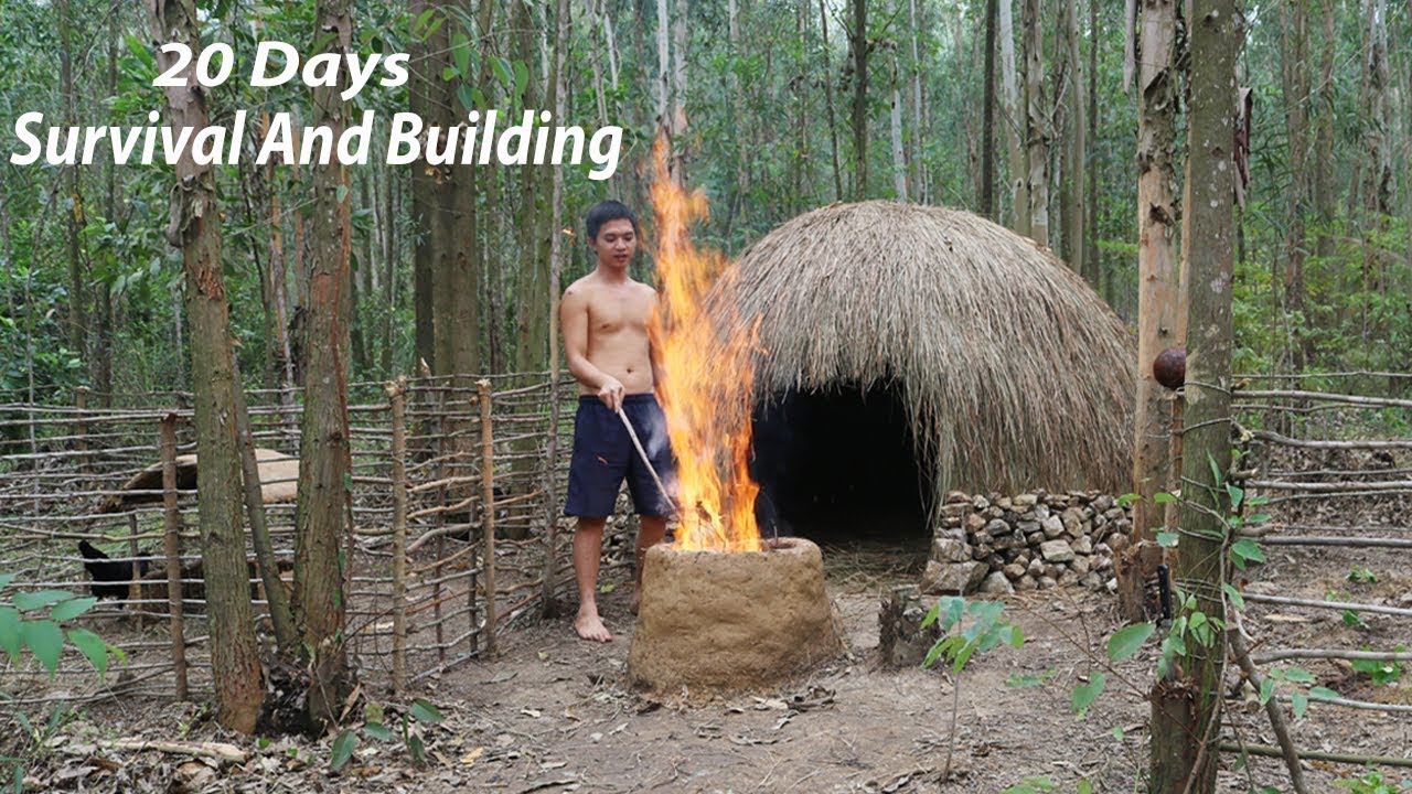 20 days survival challenge in the jungle