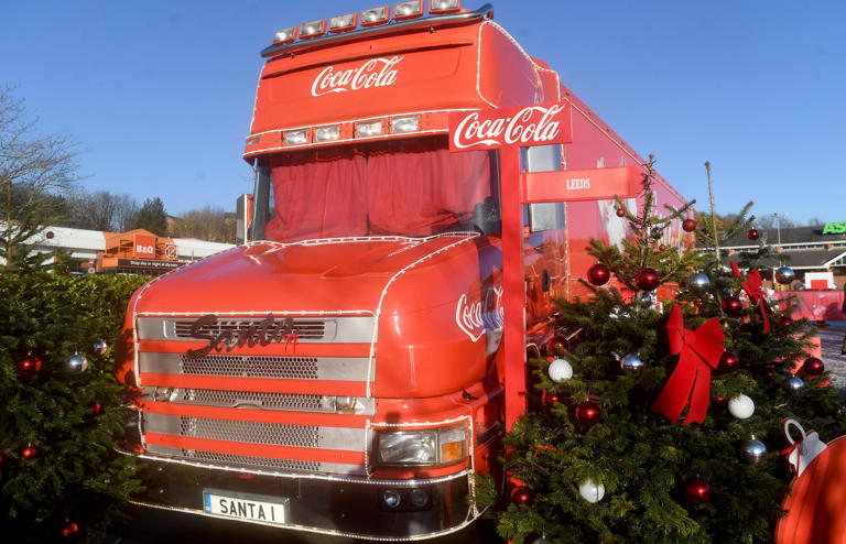 Seven fabulous festive photos as the Coca-Cola Truck rolls into Leeds