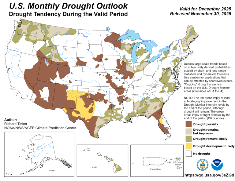 Record-dry November in Jacksonville. See December forecast outlook