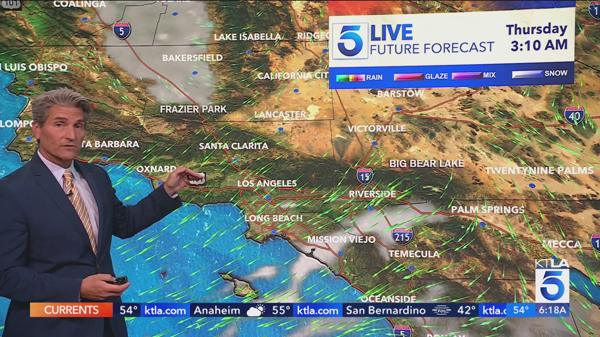 Santa Ana winds, midweek cold, then significant warming trend for ...