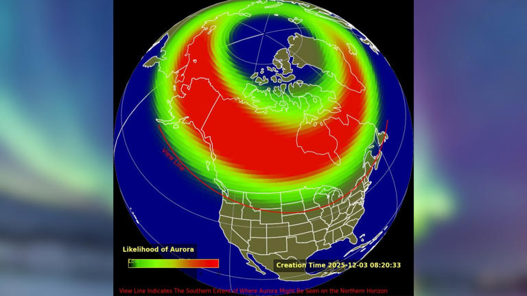 Northern lights may be visible in 15 states tonight