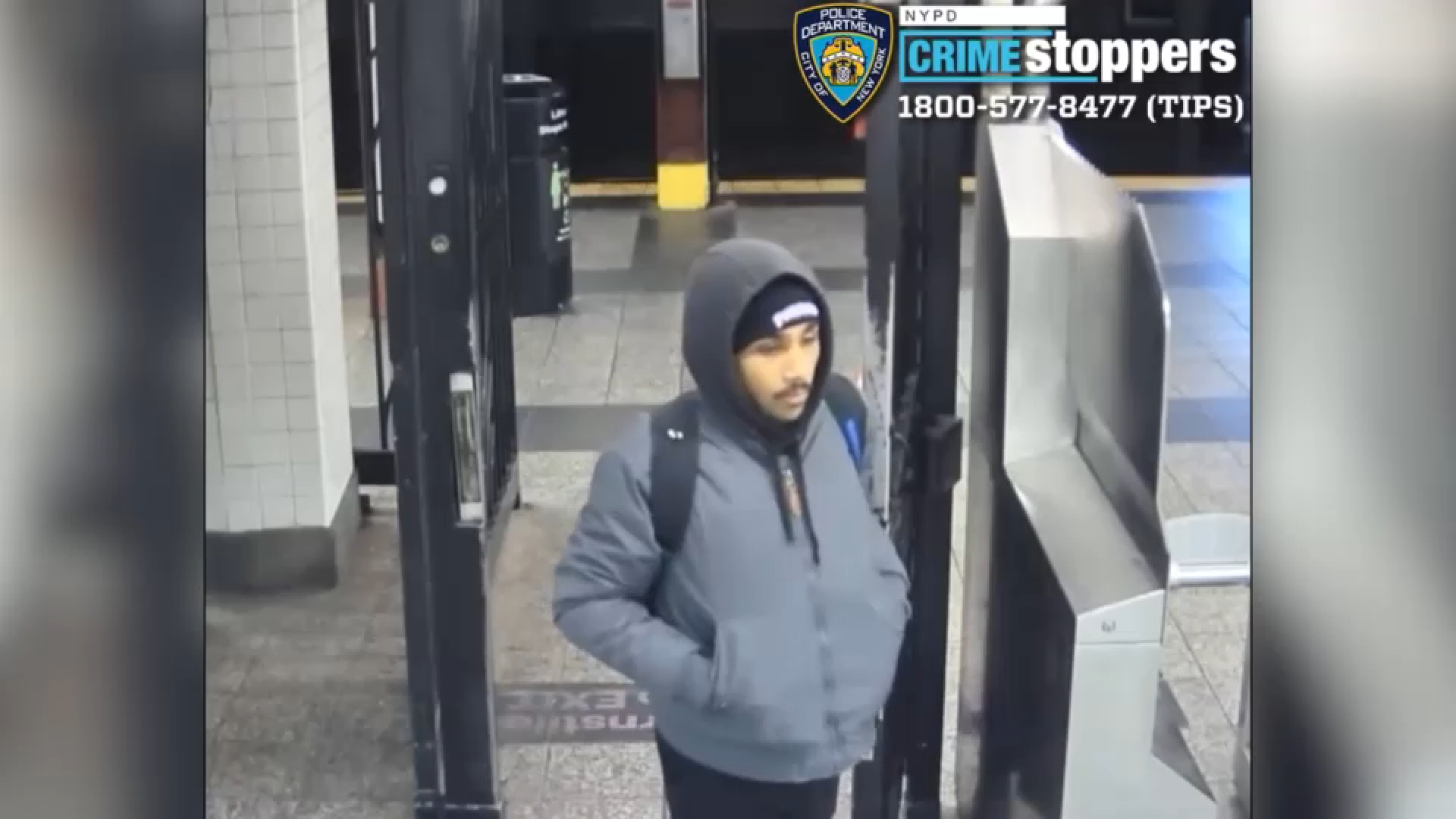 NYPD search for suspect accused of setting homeless man on fire on 3 train