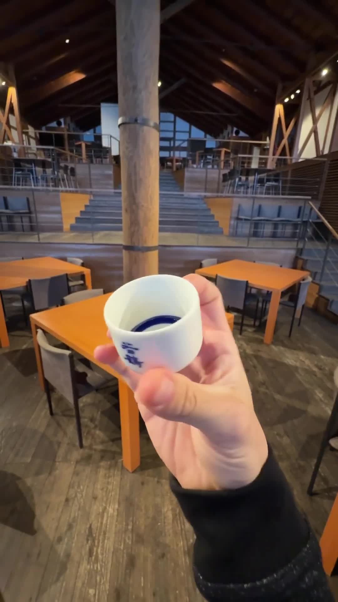 Why Japanese sake cups have blue rings