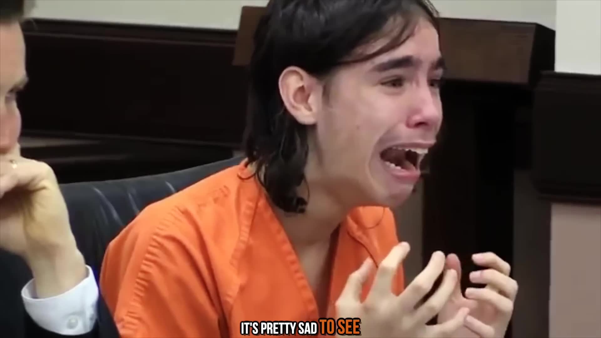 Criminals' emotional breakdowns when judges deliver permanent imprisonment