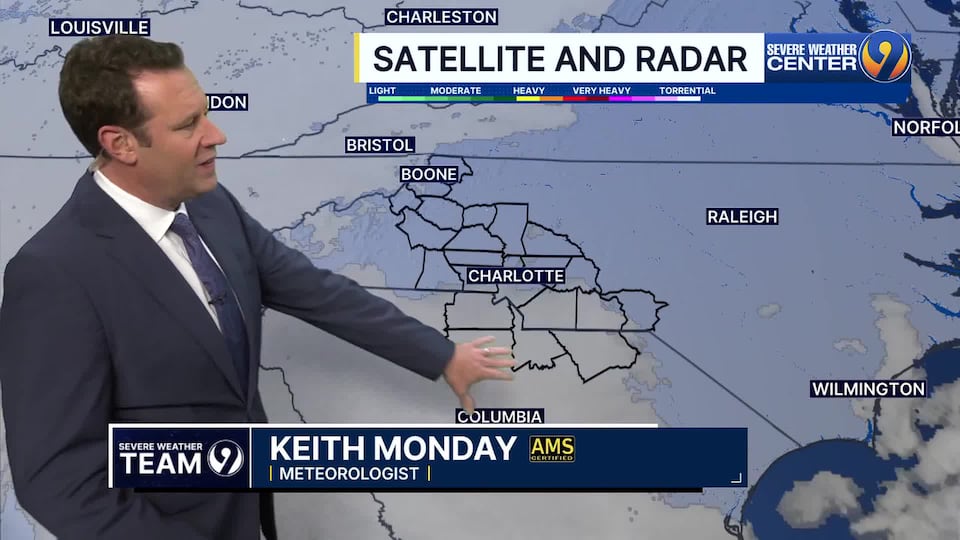 Wednesday afternoon's forecast with Meteorologist Keith Monday