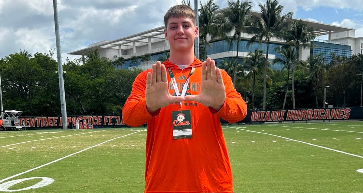 Four-star OT Ben Congdon signs with Miami, capping year-long Hurricanes ...