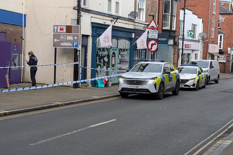 Police statement on cordon in North Wales town centre today