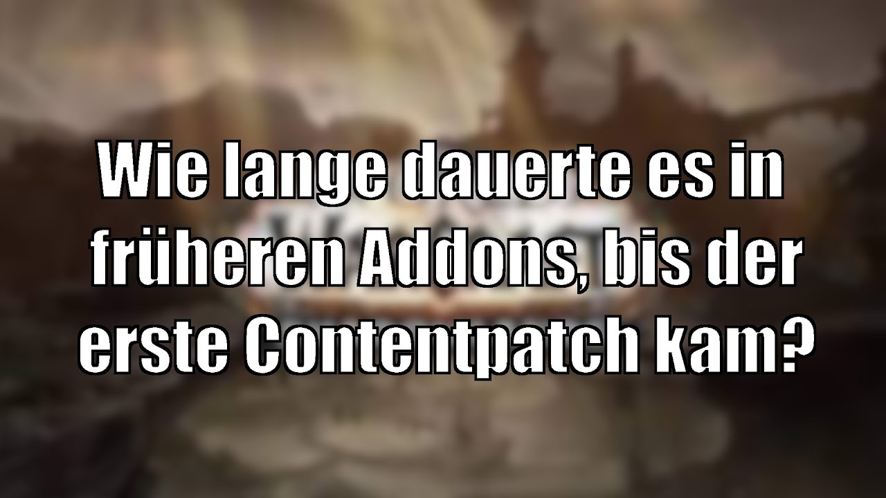 Shadowlands trauriger Spitzenreiter! So lange dauerte es in anderen ...