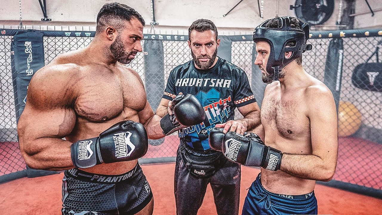 Bodybuilder vs Lauch! Sparring!