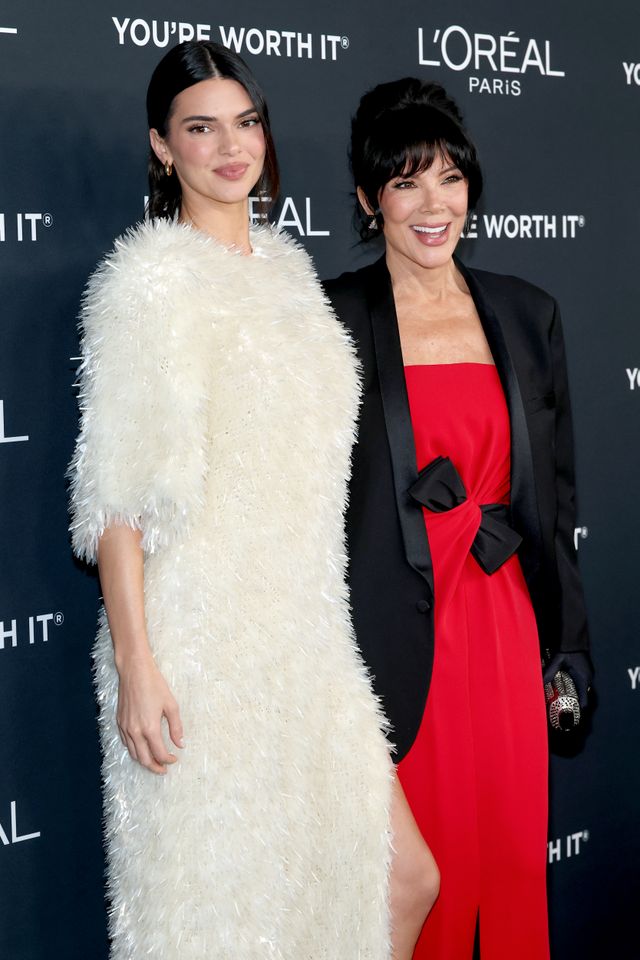 Kris Jenner Rocks a Red Hot Gown With a Sentimental Backstory Alongside ...