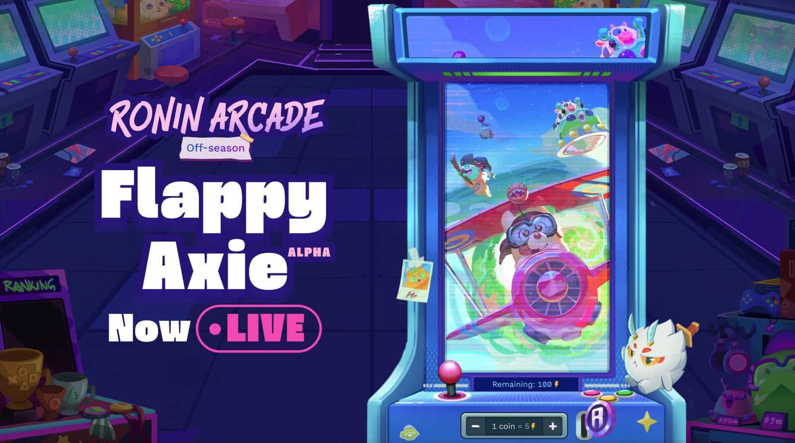 Ronin Arcade Introduces First Offseason Featuring Flappy Axie Early Alpha
