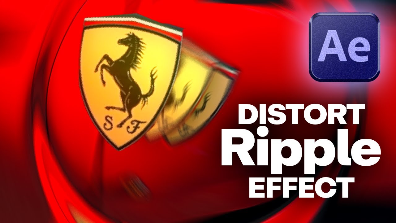 Distort Ripple Wave Logo Effect Tutorial in After Effects