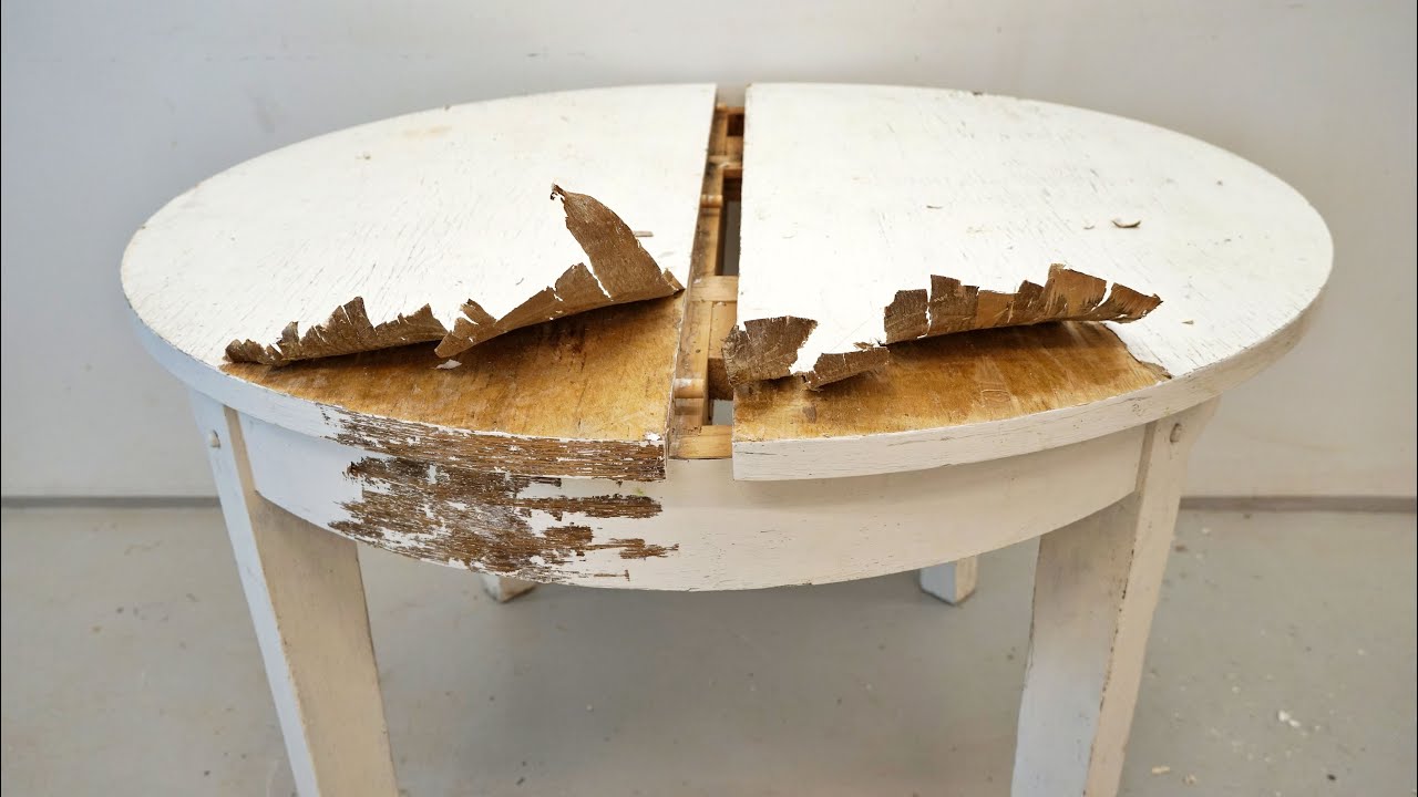 The worst table I’ve ever restored