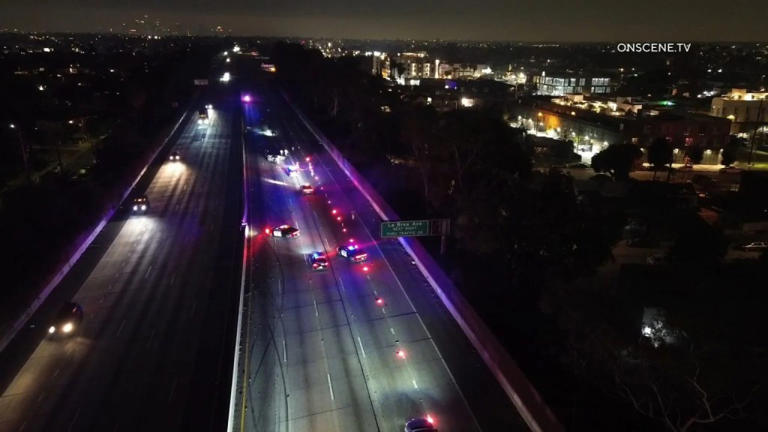 Fatal Crash on Santa Monica Freeway Near La Brea Exit