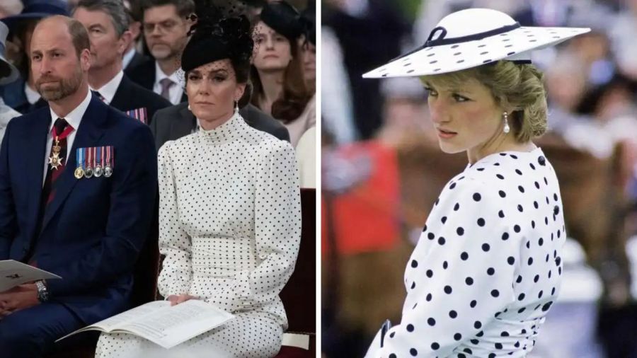 Kate Middleton le rindió homenaje a Lady Di ante el presidente de ...