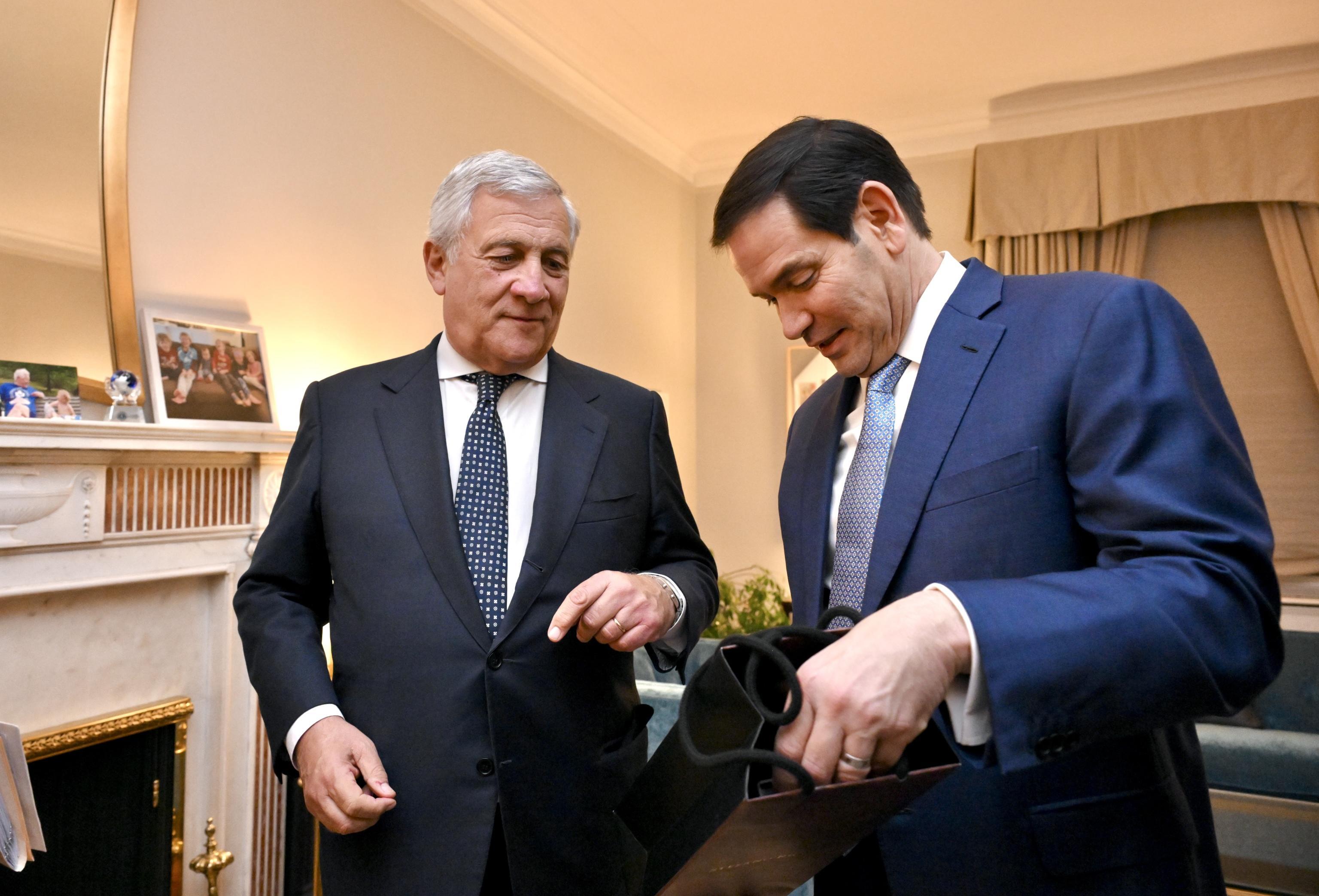 Tajani phones Rubio, 'joint efforts on Ukraine and Gaza'