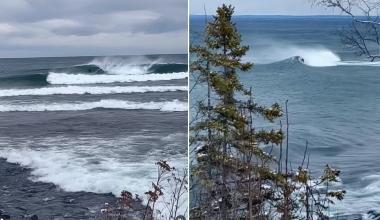 This Great Lake Surf Clip Will Make You Do a Double Take