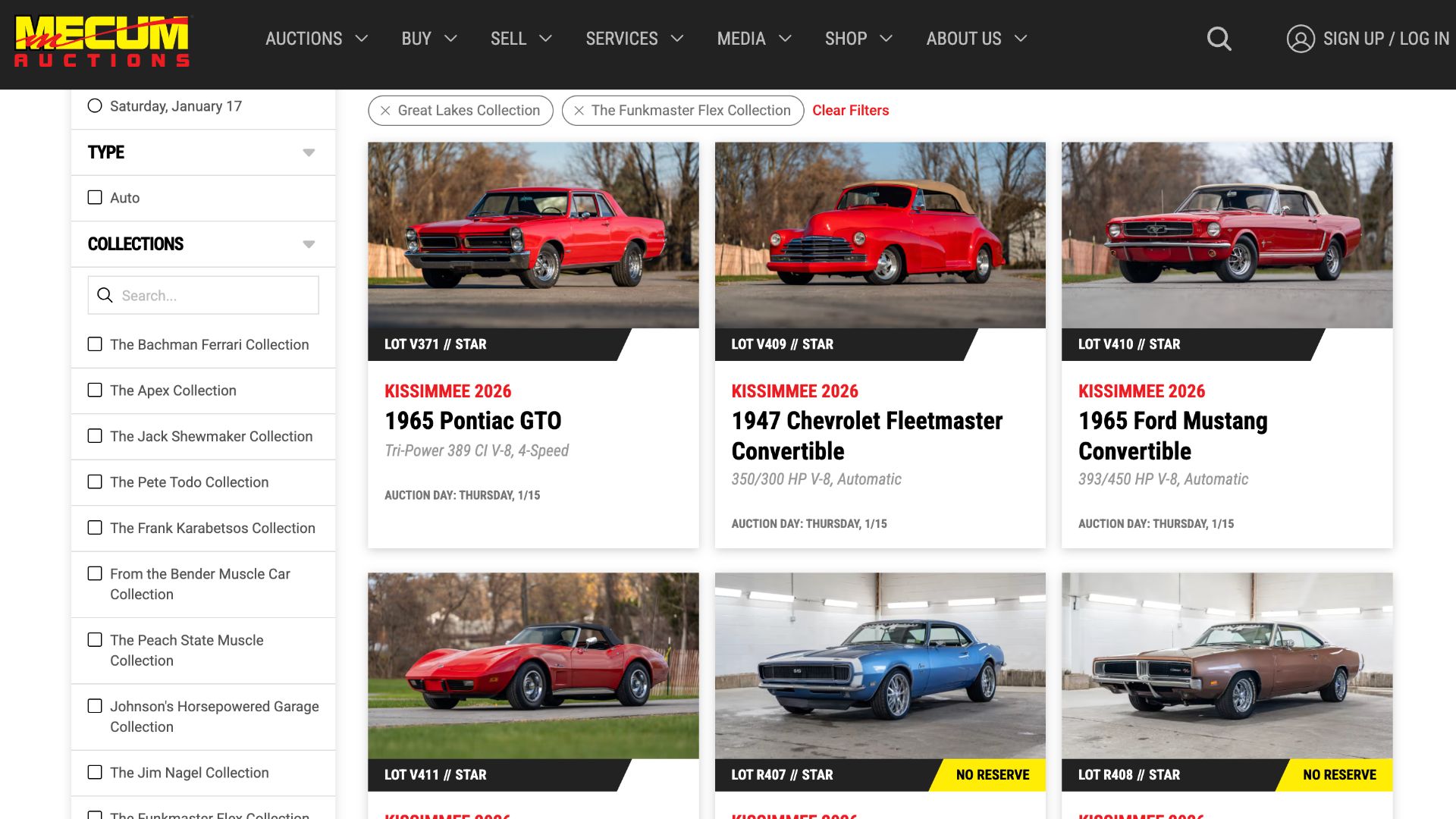 Top-Tier Muscle, Deep Collections Headline Mecum Kissimmee 2026 Auction