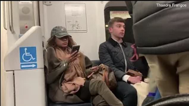 Passenger refuses to move bag on crowded NJ Transit train