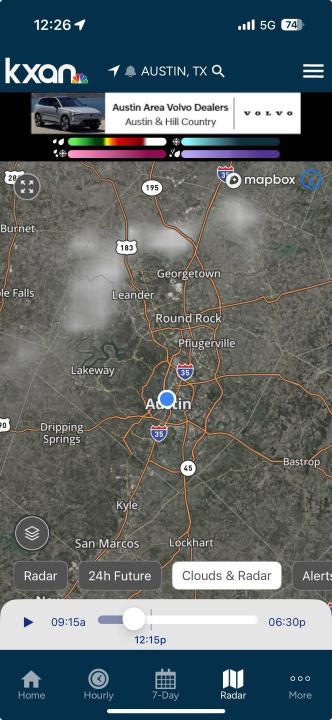 Update the KXAN weather app for new features