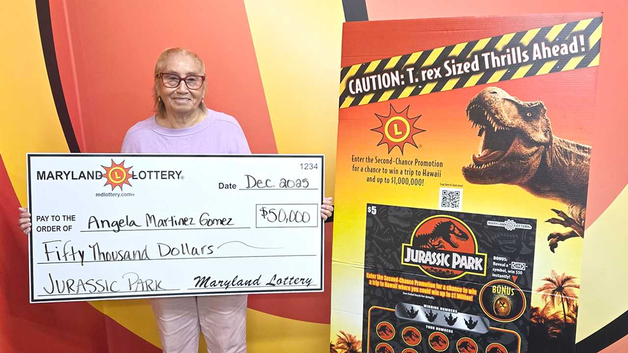 'Life Finds A Way': Maryland Grandmother Hits $50K 'Jurassic Park ...