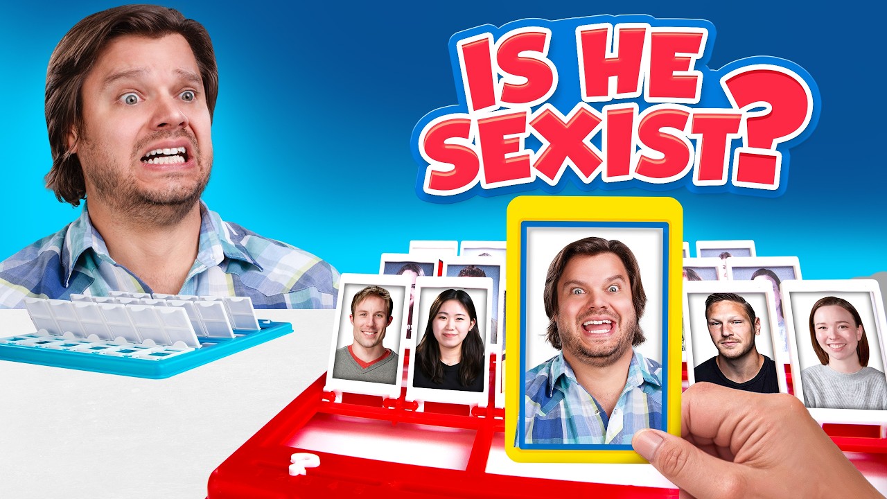 Playing "Guess Who" IRL but we're the characters!